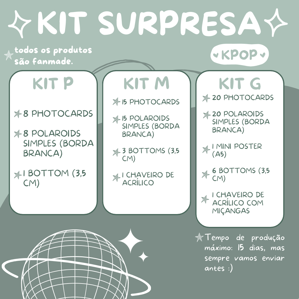 Kit Surpresa KPOP fanmade | Shopee Brasil