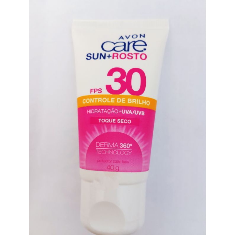 Protetor Solar Facial Controle de Brilho FPS 30 Avon Care 40g | Shopee Brasil