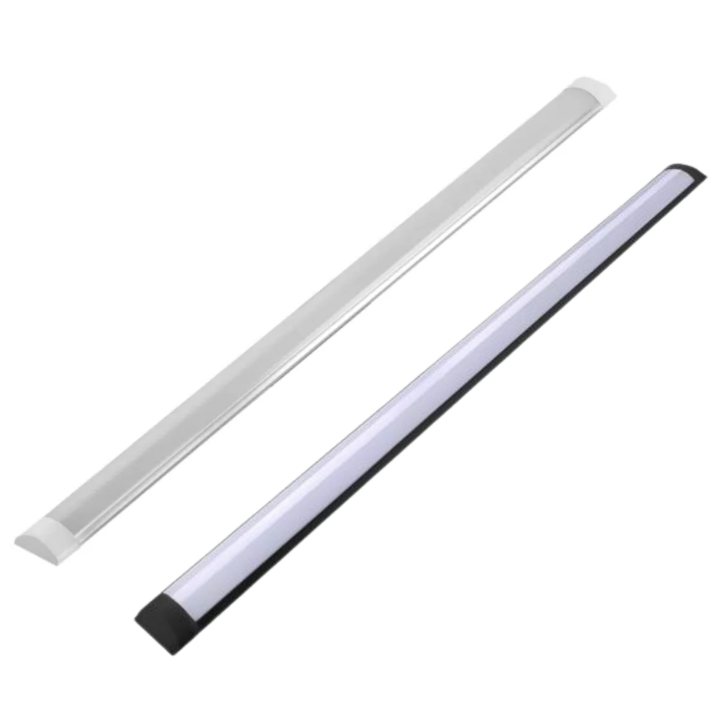 Luminária Linear Tubular K8 Branca Preta 120cm Sobrepor Slim 40w Led ...