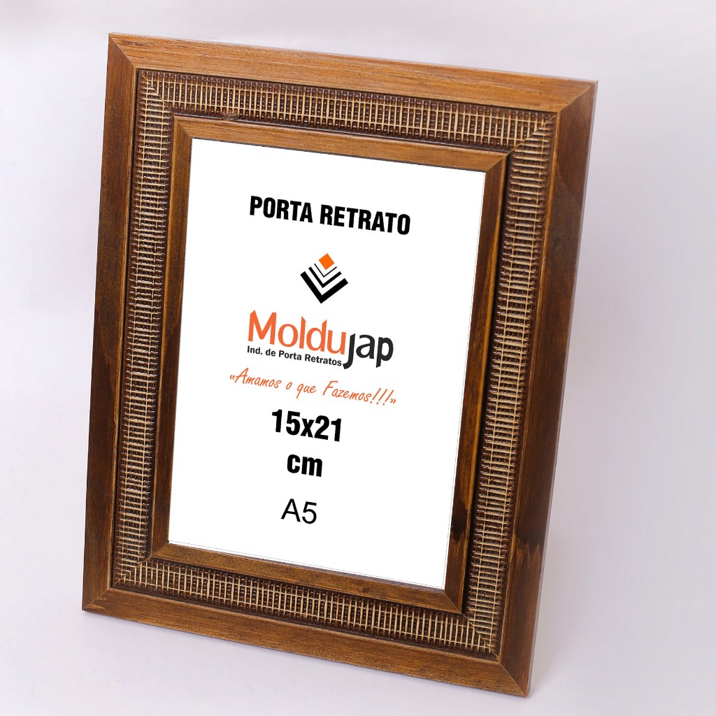 KIT 3 - Porta Retrato rustico 15x21 | Shopee Brasil