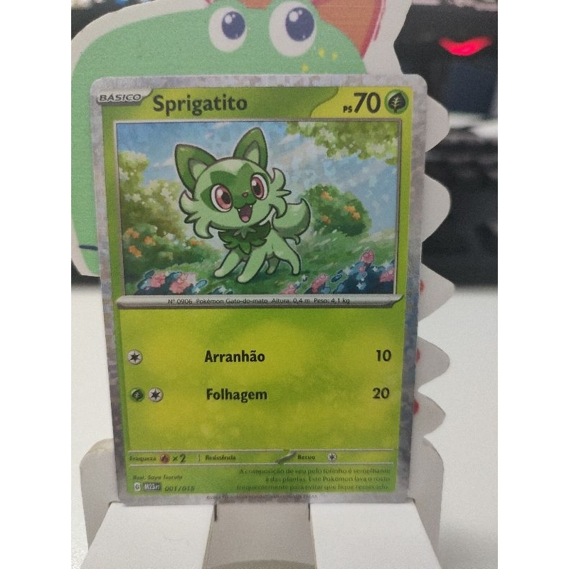 Carta Pokémon Sprigatito McDonald's 2023 (001/015) | Shopee Brasil