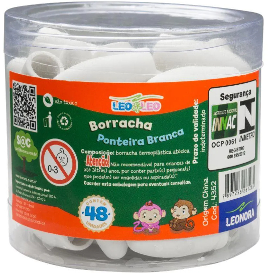 Borracha Plastica Escolar Colorida/ Kit Unidades | Shopee Brasil