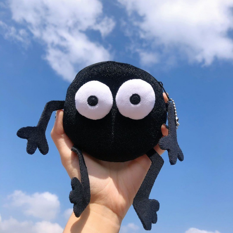 Carteira Espirito da Fuligem Studio Ghibli Susuwatari Bolsinha de Moeda ...