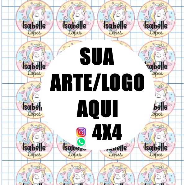 Adesivos Personalizados 4x4 cm | Shopee Brasil