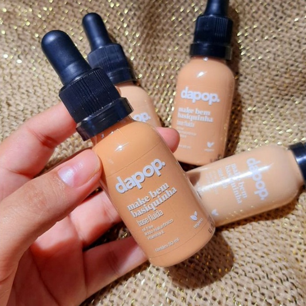 Base Fluida Make Bem Basiquinha Dapop, Aveludada, Vegana e Perfeita ...