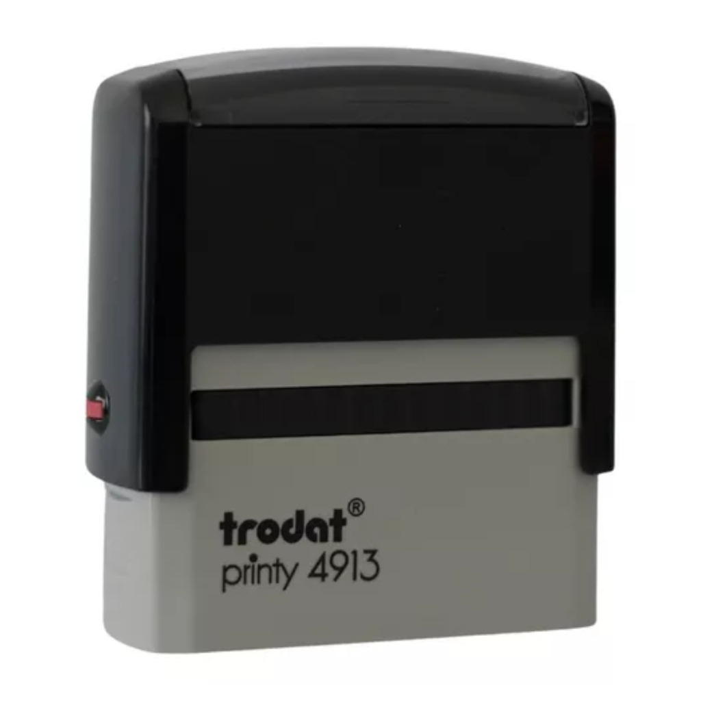 Carimbo Trodat 4913-P2 Personalizado - 22x58mm | Shopee Brasil