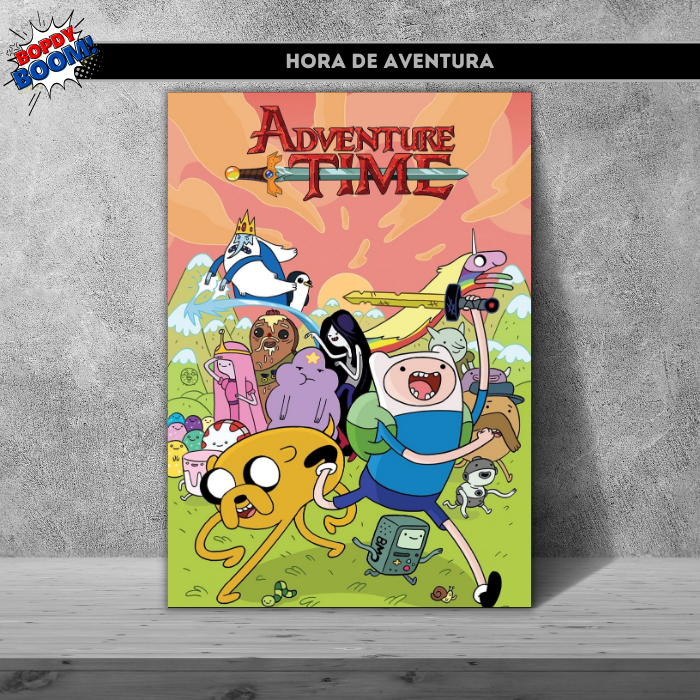 Hora de Aventura Placa decorativa mdf quadro decoração parede presente ...