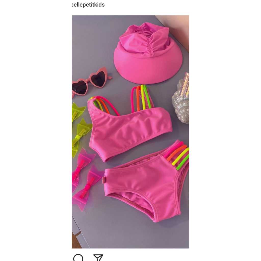 Biquini Mini Diva Look Praia Infantil NOVO forrado | Shopee Brasil