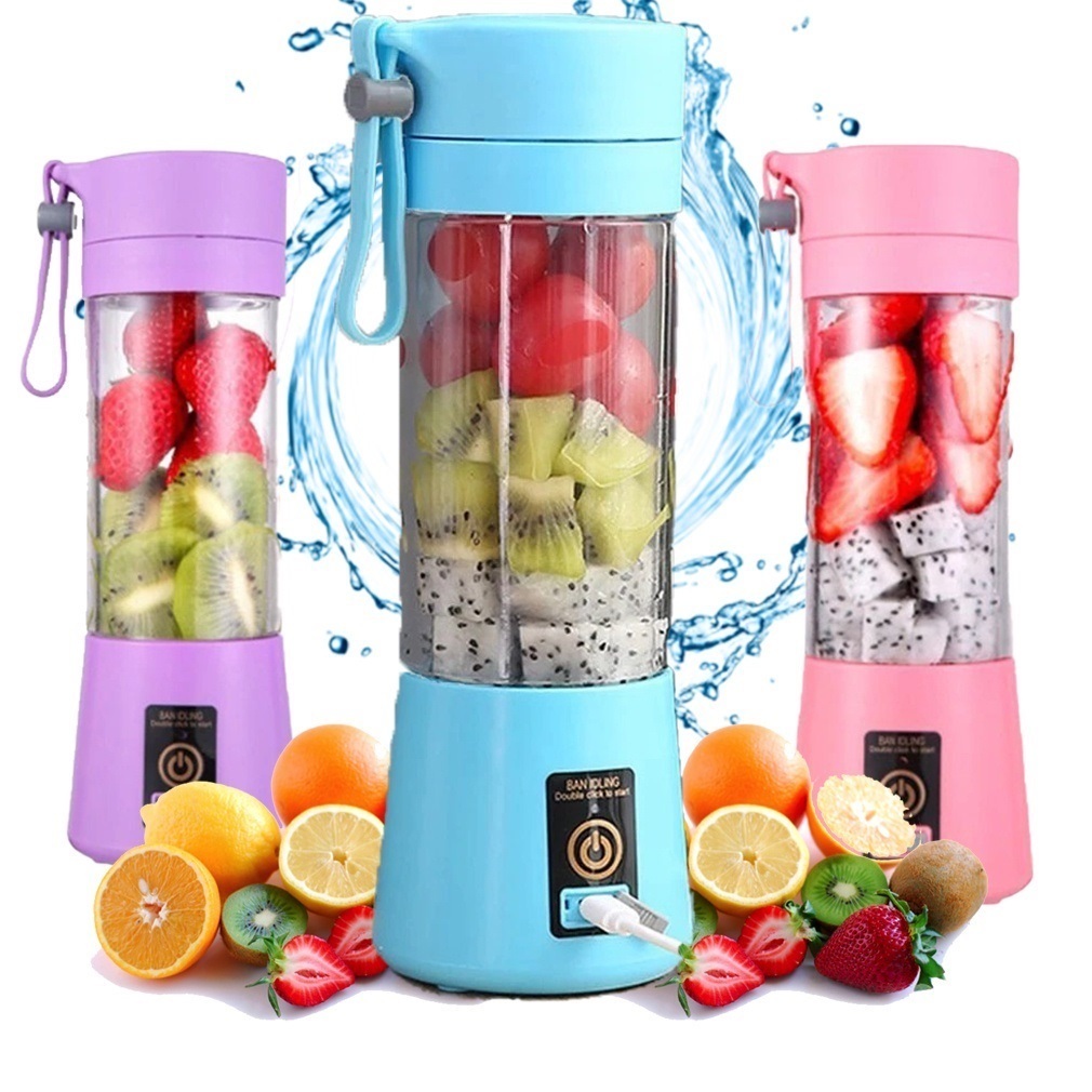 Mini Liquidificador 6 Lâminas Para Sheiks e Vitaminas Super Portátil ...