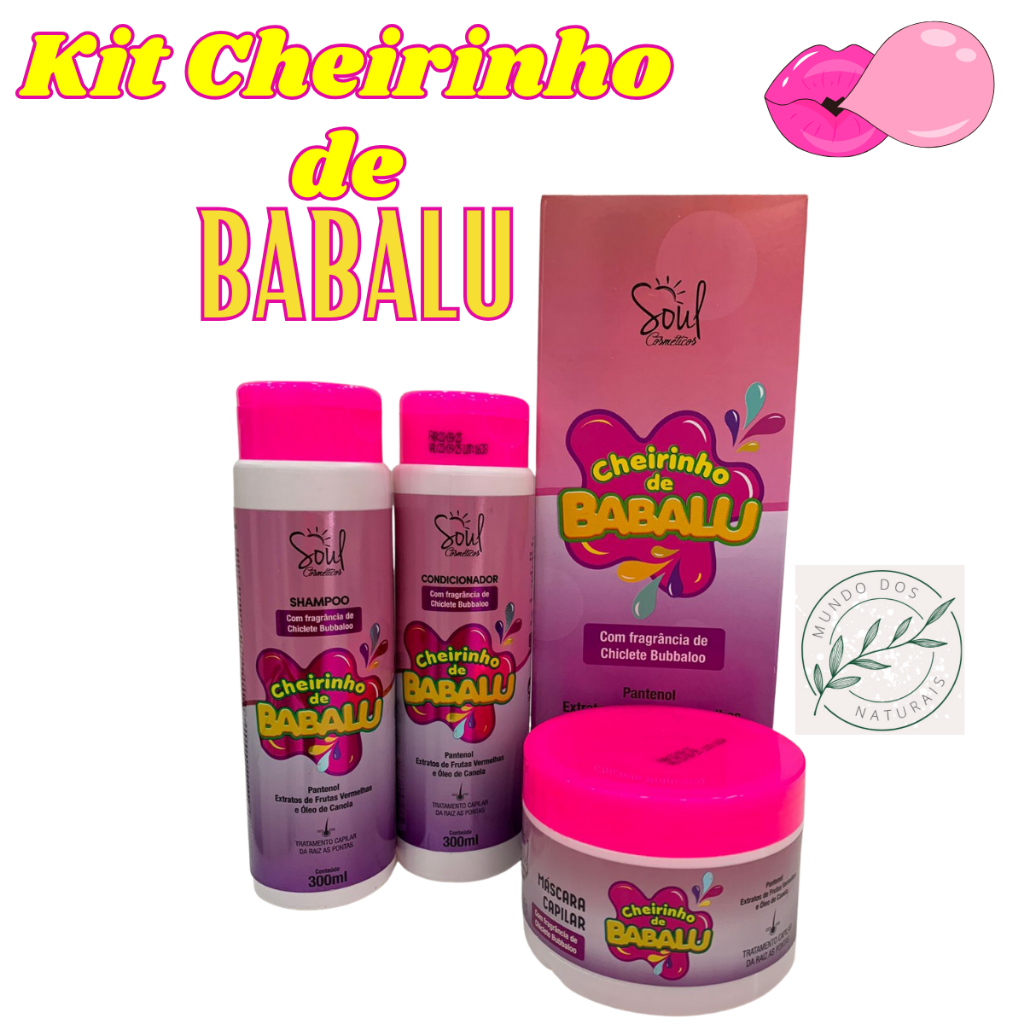 kit capilar cheirinho de babalu tratamento capilar das raizes as pontas ...