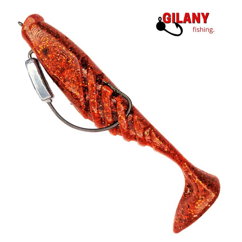 Kit 5 Shad Slow Paddle + 5 Anzol Offset Lastreado Isca Artificial ...