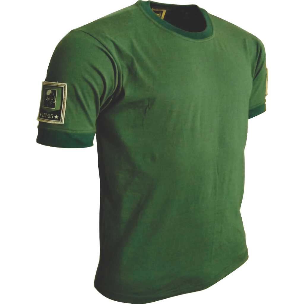 Camiseta Militar Exército Tática Verde 100% Algodão | Shopee Brasil