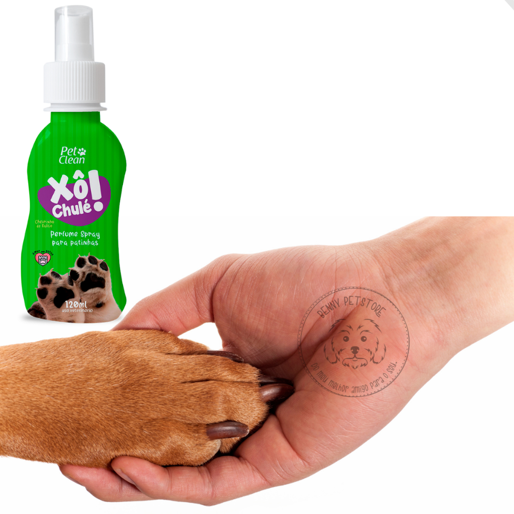 Perfume de Patinhas Xô Chulé Tira Mal Cheiro Para Cães e Gatos Pet Clean 120ml | Shopee Brasil