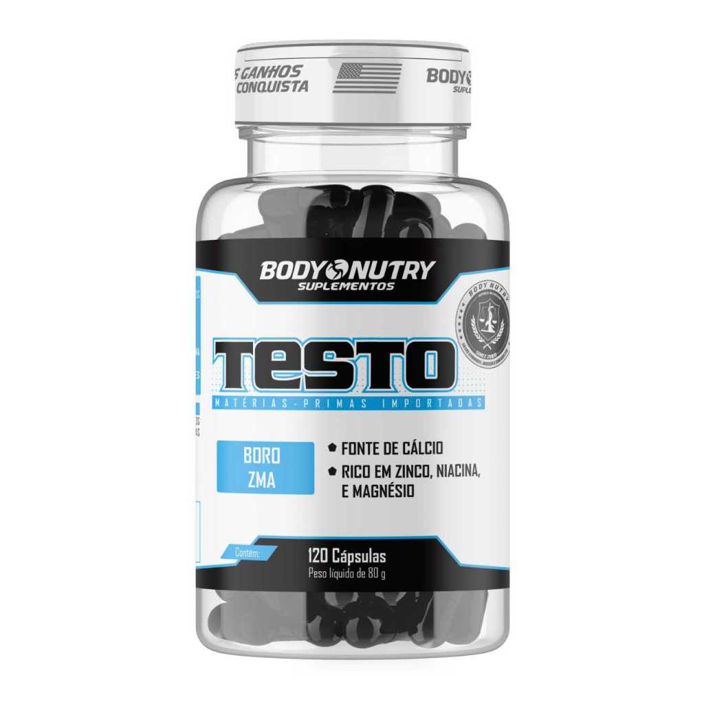 Testo, 120 Cápsulas, Body Nutry - Suplemento | Shopee Brasil