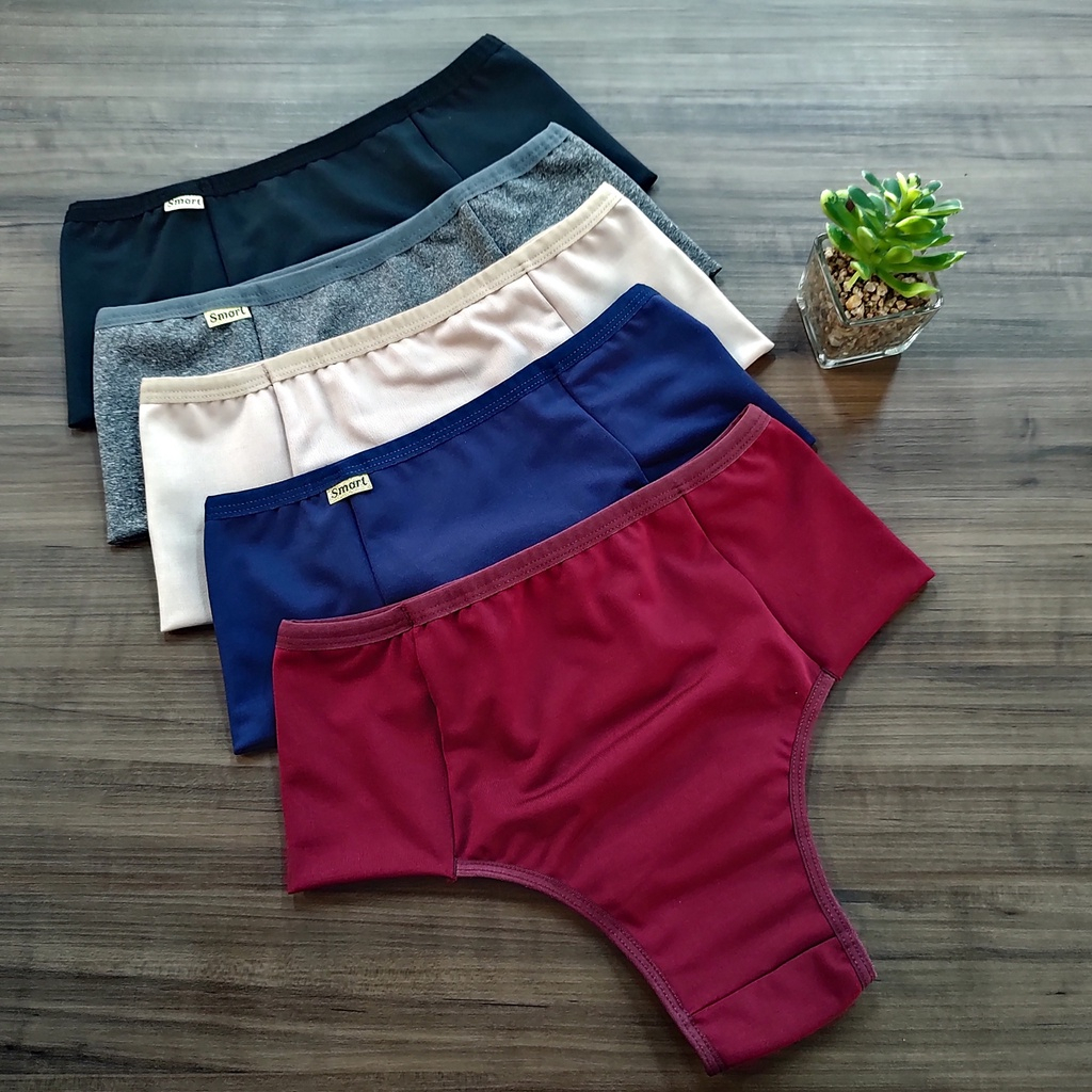 Kit 10 Calcinha Pala Dupla Segura Barriga Conforto Premium | Shopee Brasil