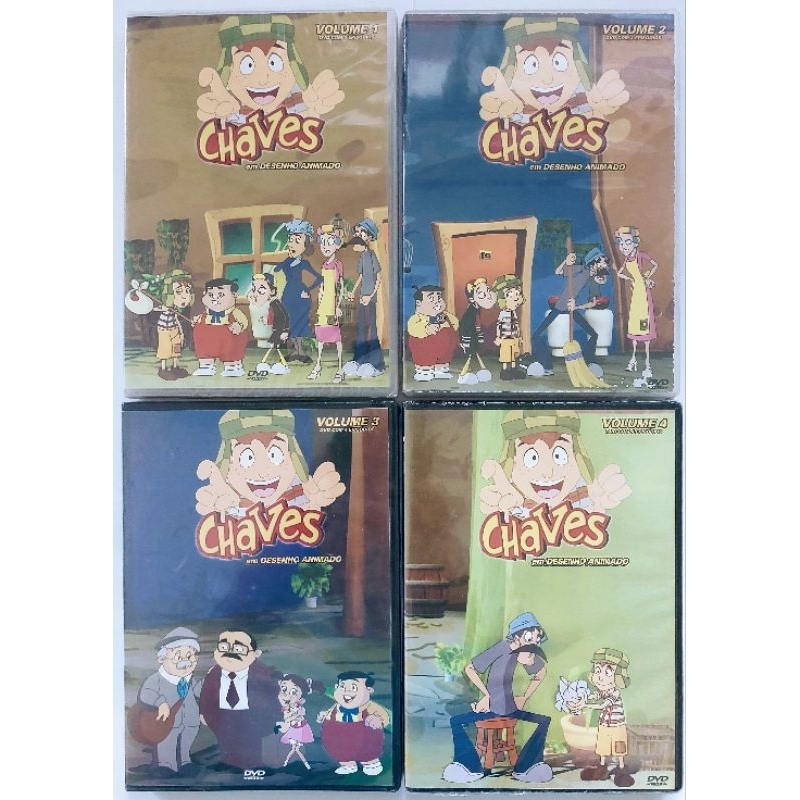 Dvd Chaves - Vol. 1, 2, 3 e 4 - Lacrado e Original. A Turma Do Chaves ...