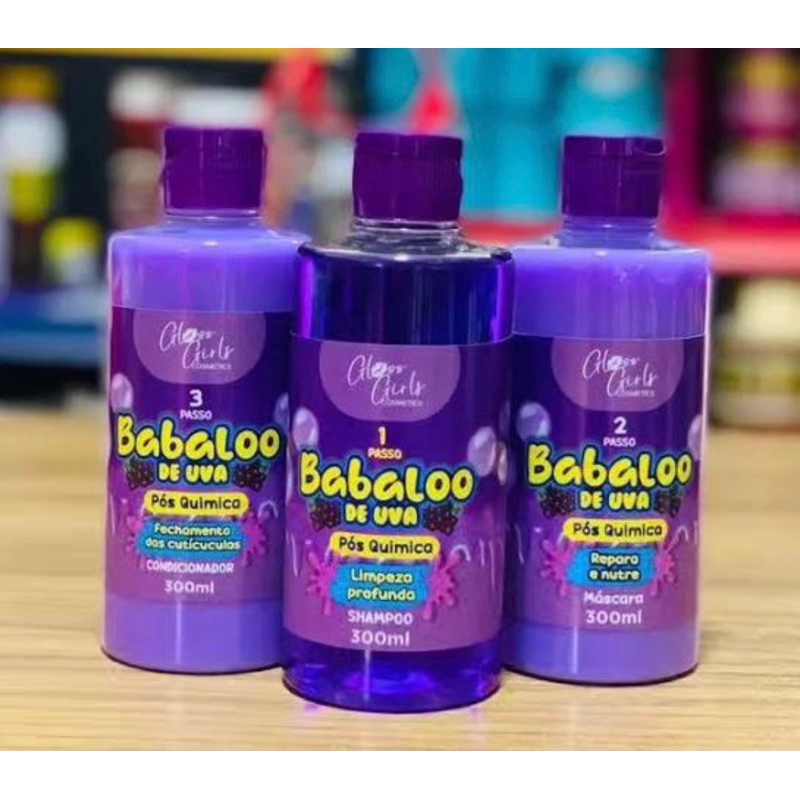 kit capilar Babaloo uva | Shopee Brasil