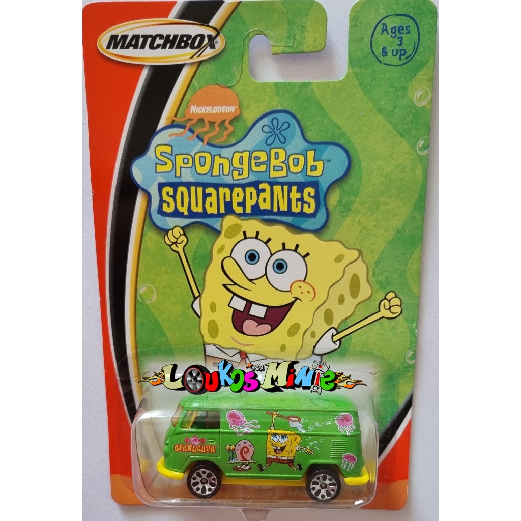 Matchbox VW Delivery Van Kombi SpongeBob Squarepants | Shopee Brasil
