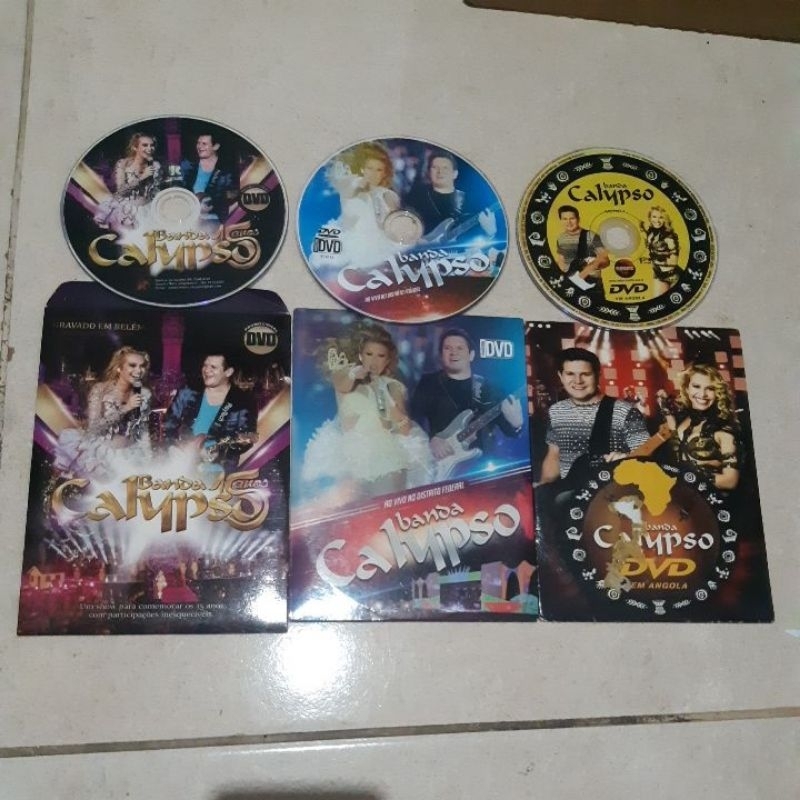 dvd banda calypso(lote com 3 dvds) | Shopee Brasil