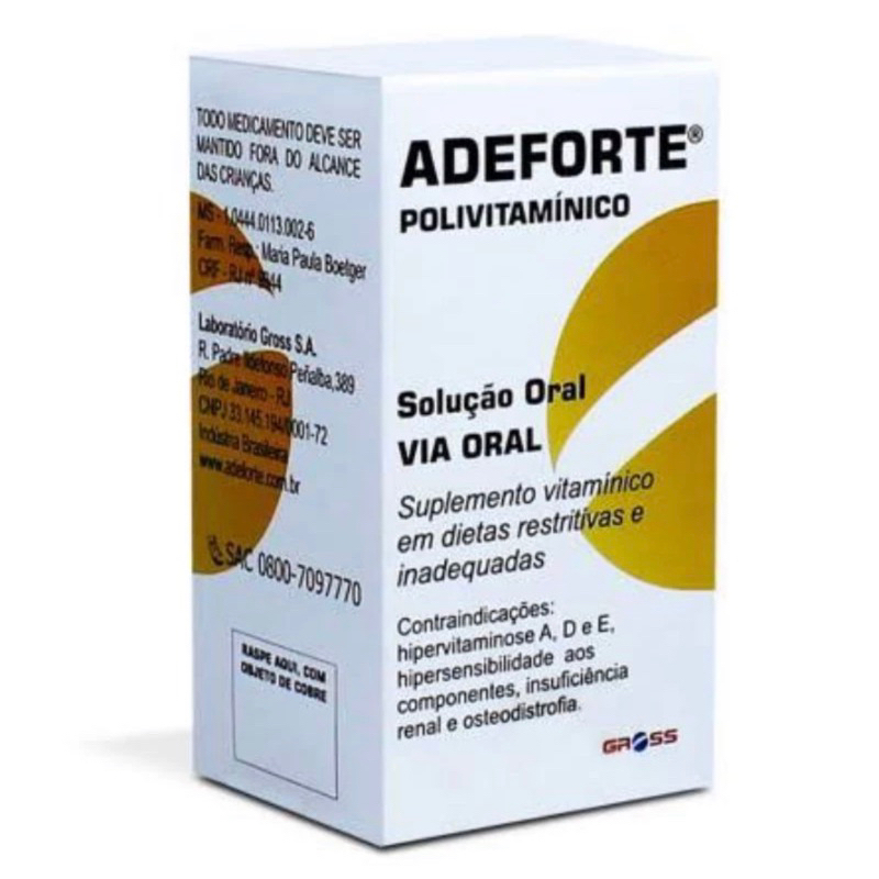 Adeforte Polivitamínico Ampola c/ 3ml. | Shopee Brasil