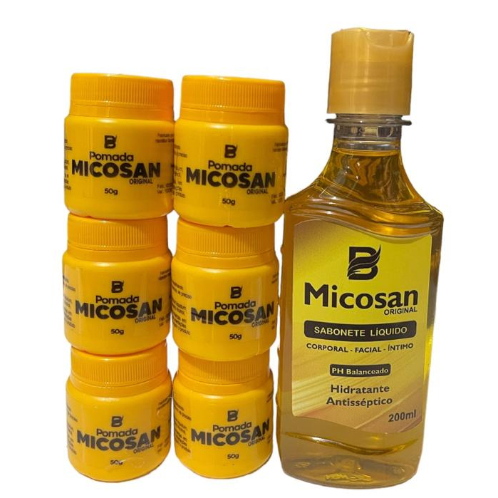 Pomada micosan original 6 Pomadas 1 Líquido Micosan Original | Shopee ...