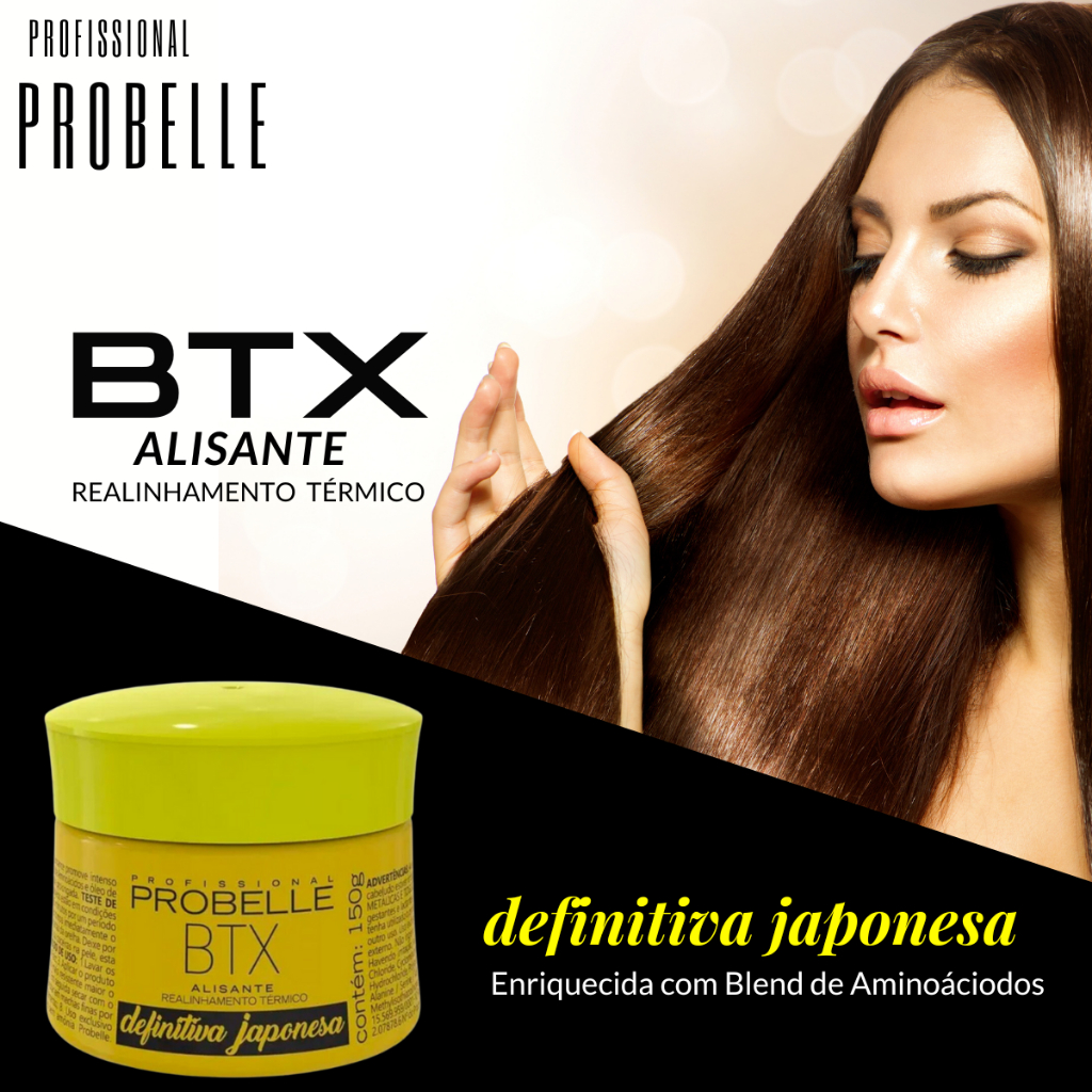Botox BTX Sem formol Organica Probelle Alisante Definitiva Japonesa ...