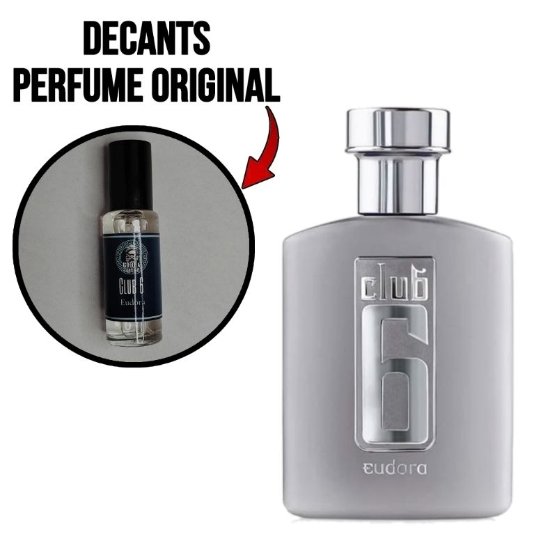 Perfume Club 6 Eudora Frasco Recravado 100% Original (2ml, 5ml, 10ml e ...