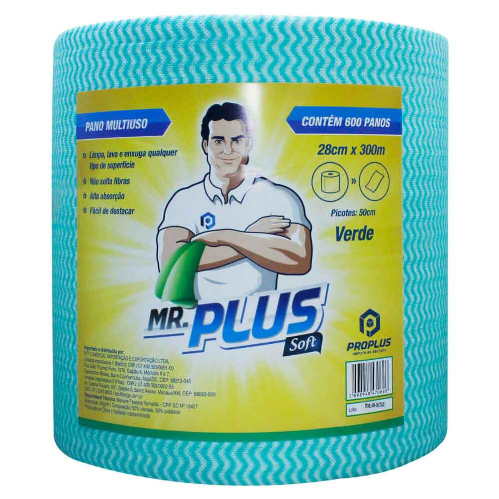 Pano Multiuso Perfex Multiuso 28cm x 300m - 600 panos - Super macio MR ...
