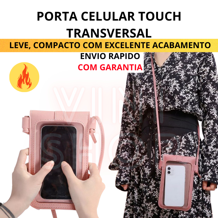 Bolsa Touch De Ombro Shouder Touch Porta Celular | Shopee Brasil