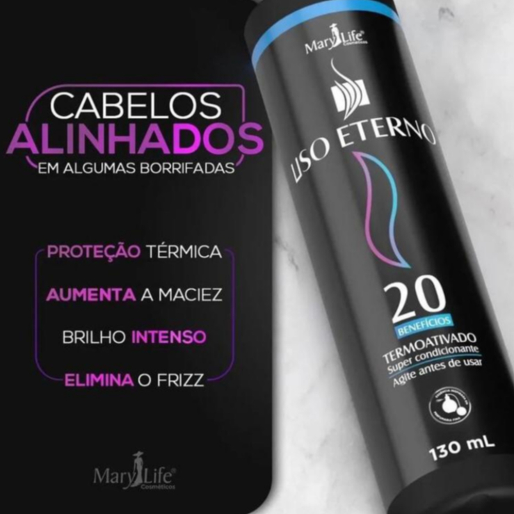 Protetor Térmico Termo Ativado Liso Eterno Anti Frizz Mari Life ...