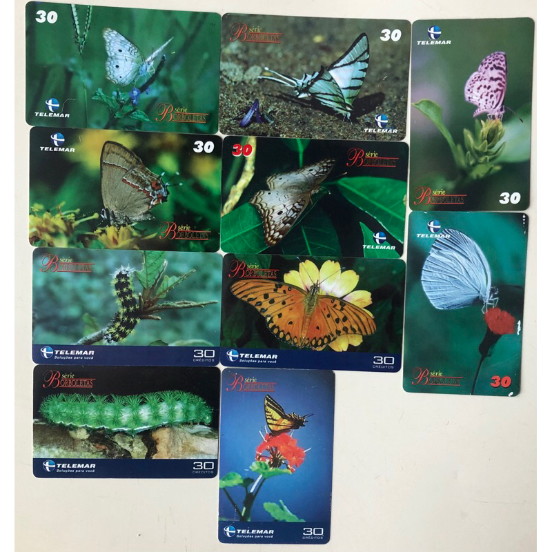 Série completa cartões telefônicos Telemar, Série Borboletas | Shopee ...