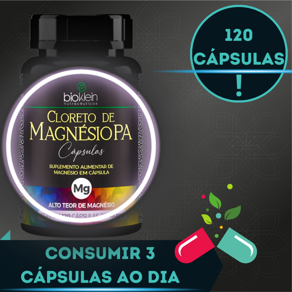 Cloreto de Magnésio PA 120 Cápsulas de 480mg Suplemento Alimentar | Shopee Brasil