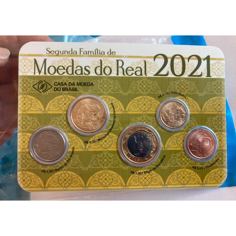 Set de Moedas Segunda Família do Real 2021 - Blister Oficial da Casa da ...