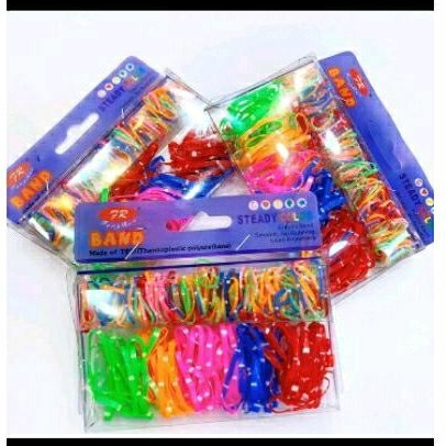 mini elastico para cabello silicone varias cores preto e colorido ...