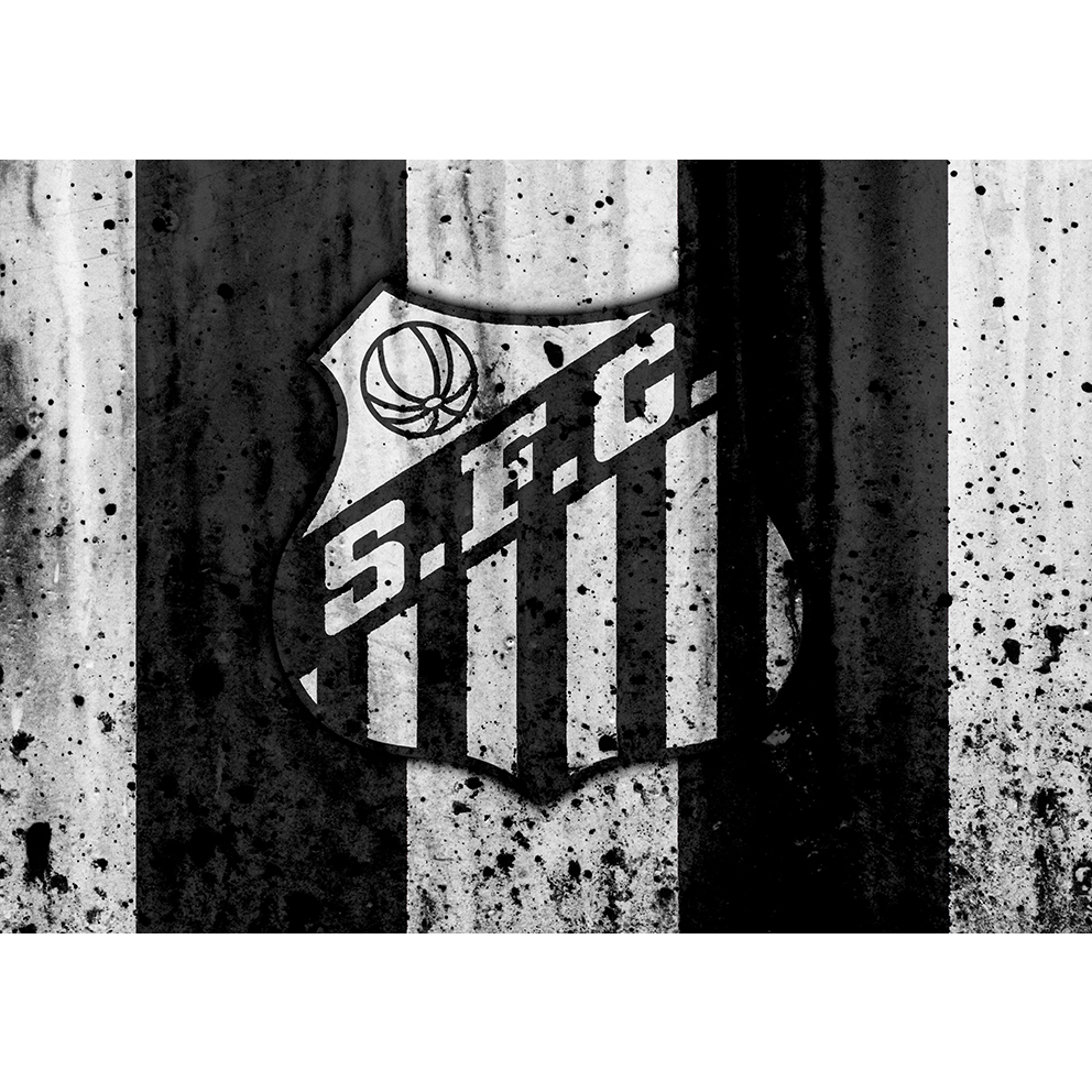 Poster Santos Cartaz Adesivo Decorativo 42,5x60cm | Shopee Brasil