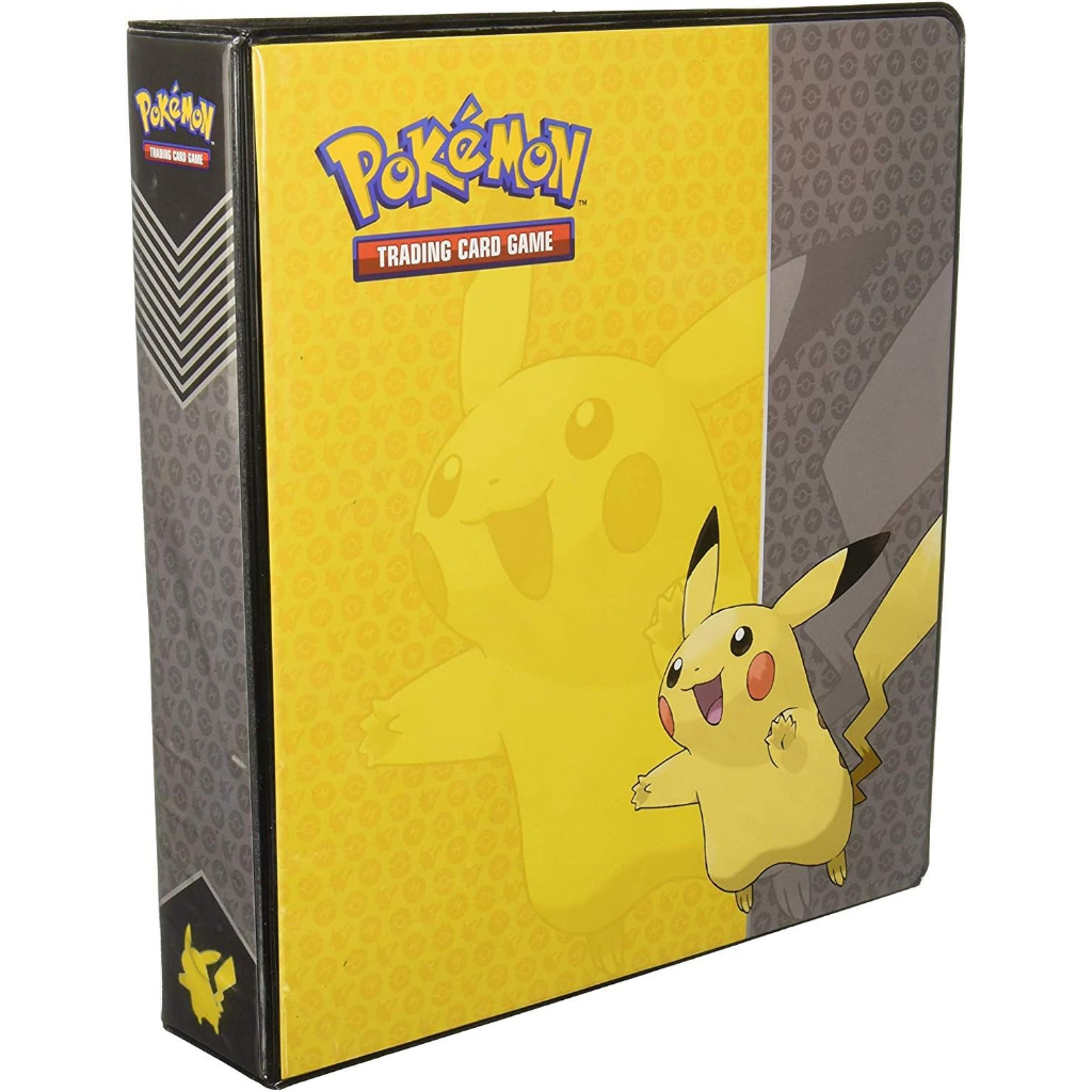 Fichário Pokemon Pikachu Capa Dura Álbum Pasta Card Game TCG 3 Argolas ...
