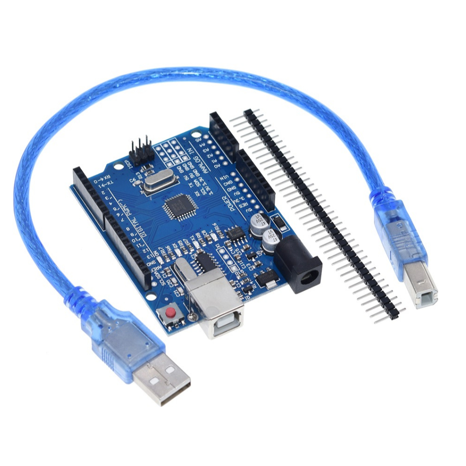 kit Arduino UNO ATmega328P R3 Cabo Usb CX:29 componente eletronico ...