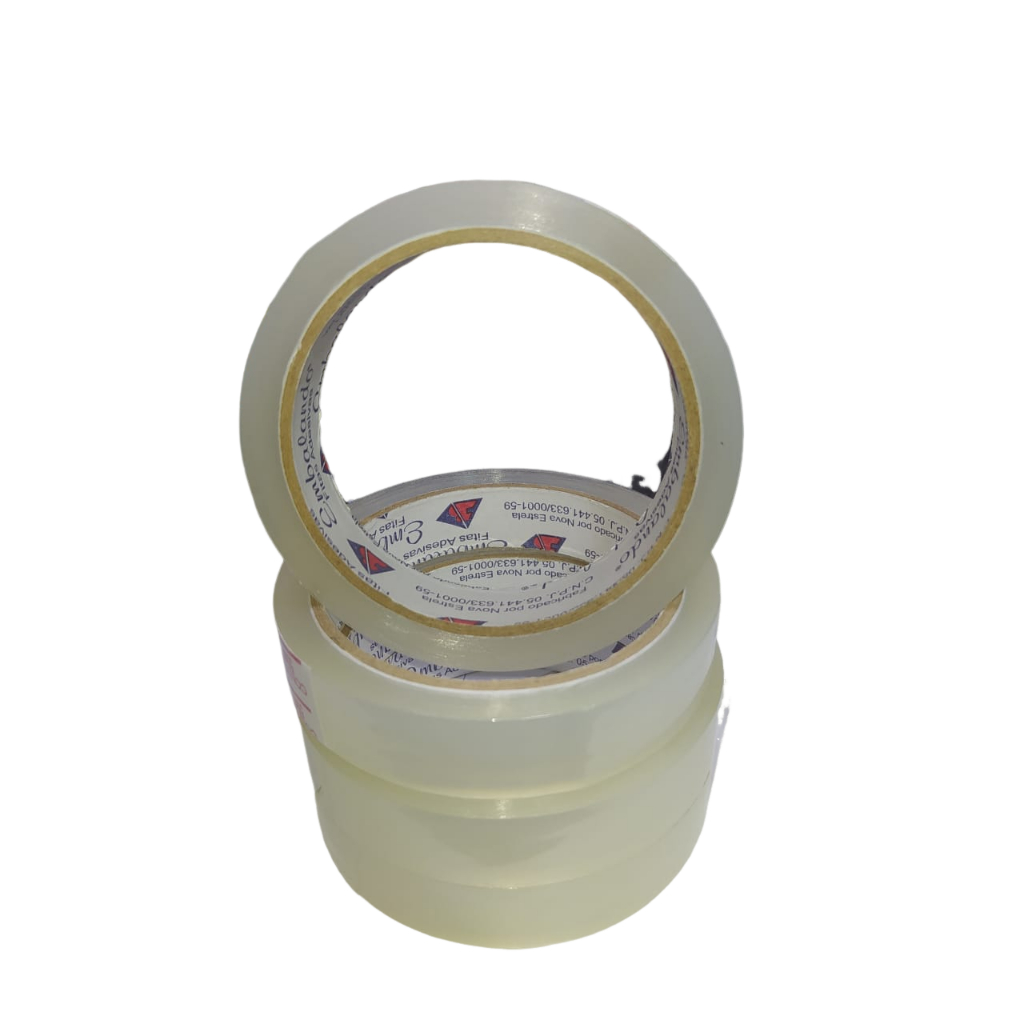 Fita adesiva 19x50 transparente 01 unid | Shopee Brasil