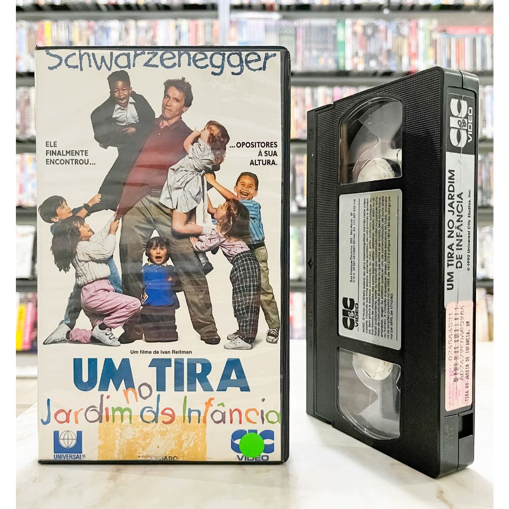 VHS Um Tira No Jardim de Infância - LEGENDADO - Arnold Schwarzenegger - Original - Fita Filme ...