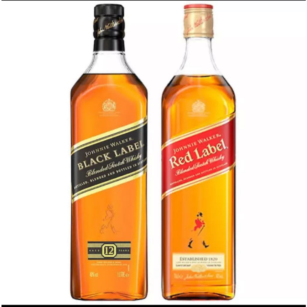 Kit com Caixinha 1L Black label 1L Red label | Shopee Brasil