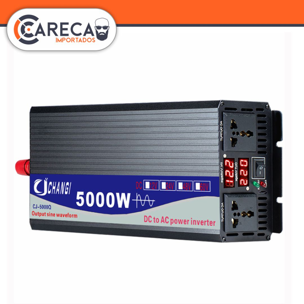 Inversor Solar Onda Senoidal Pura 5000W 24V 220V(60Hz) | Shopee Brasil