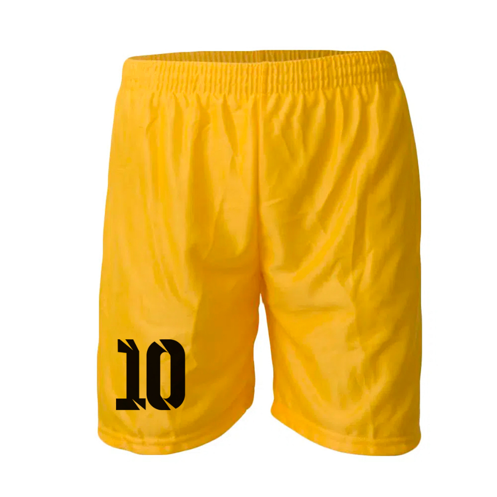 1 Shorts de Futebol Numerado Calção (escolha seu número) Adulto ...