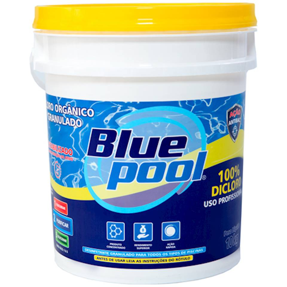 Cloro para Piscina Multiação Blue Pool 10Kg | Shopee Brasil