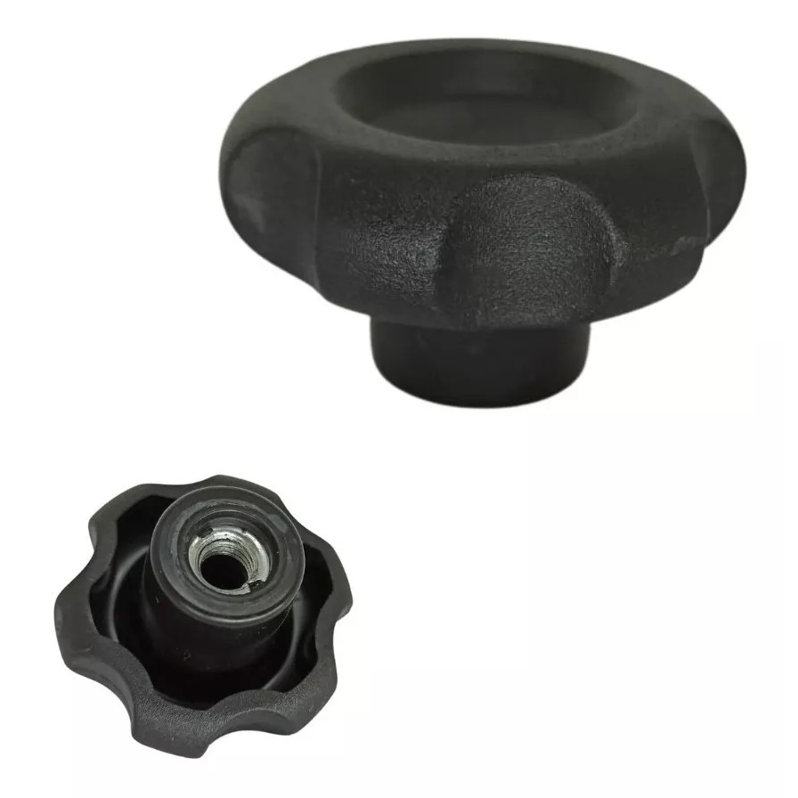 Kit Manipulo Femea Preto 45mm com rosca 3/8 1/4 5/16 5 Unidades ...
