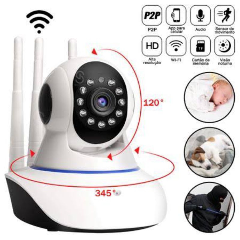 CÂMERA INTERNA IP WIFI | Shopee Brasil