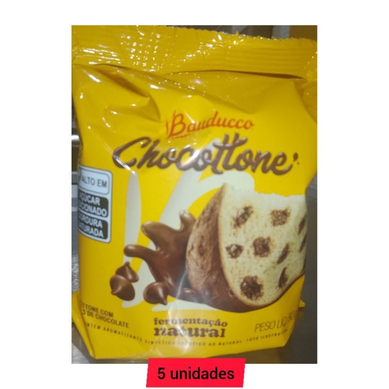 Mini Chocottone Bauducco 80g saquinho (5 unidades) | Shopee Brasil