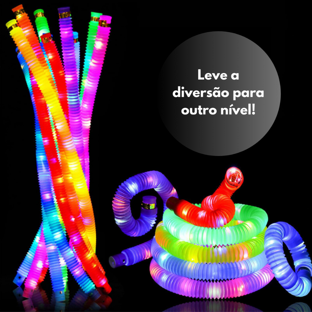 Kit 6 Pop It Fidget Toys Anti Stress Led Luminoso Grande | Shopee Brasil
