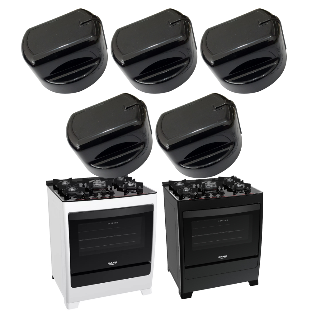 Kit Com 5 Botões Preto Dako Supreme 5 Bocas 100% Originais | Shopee Brasil