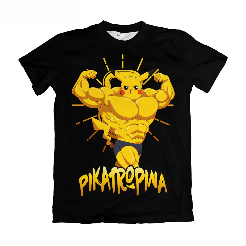 Camiseta Pikachu Anime Pokémon Bombado - Melhora o Preço
