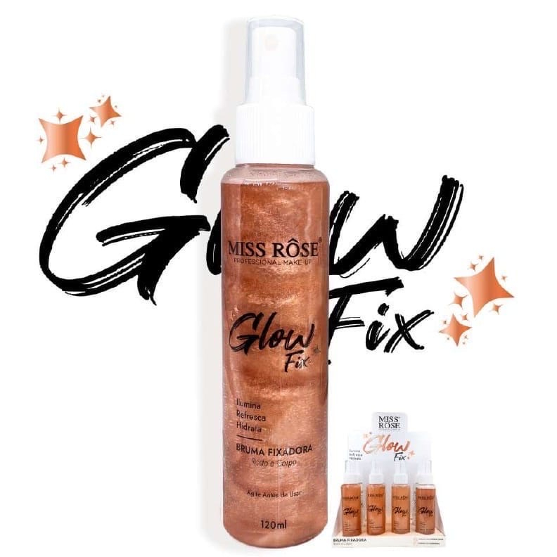 Bruma Fixadora Iluminadora Glow Fix Maquiagem Make Up Perfeita Miss ...